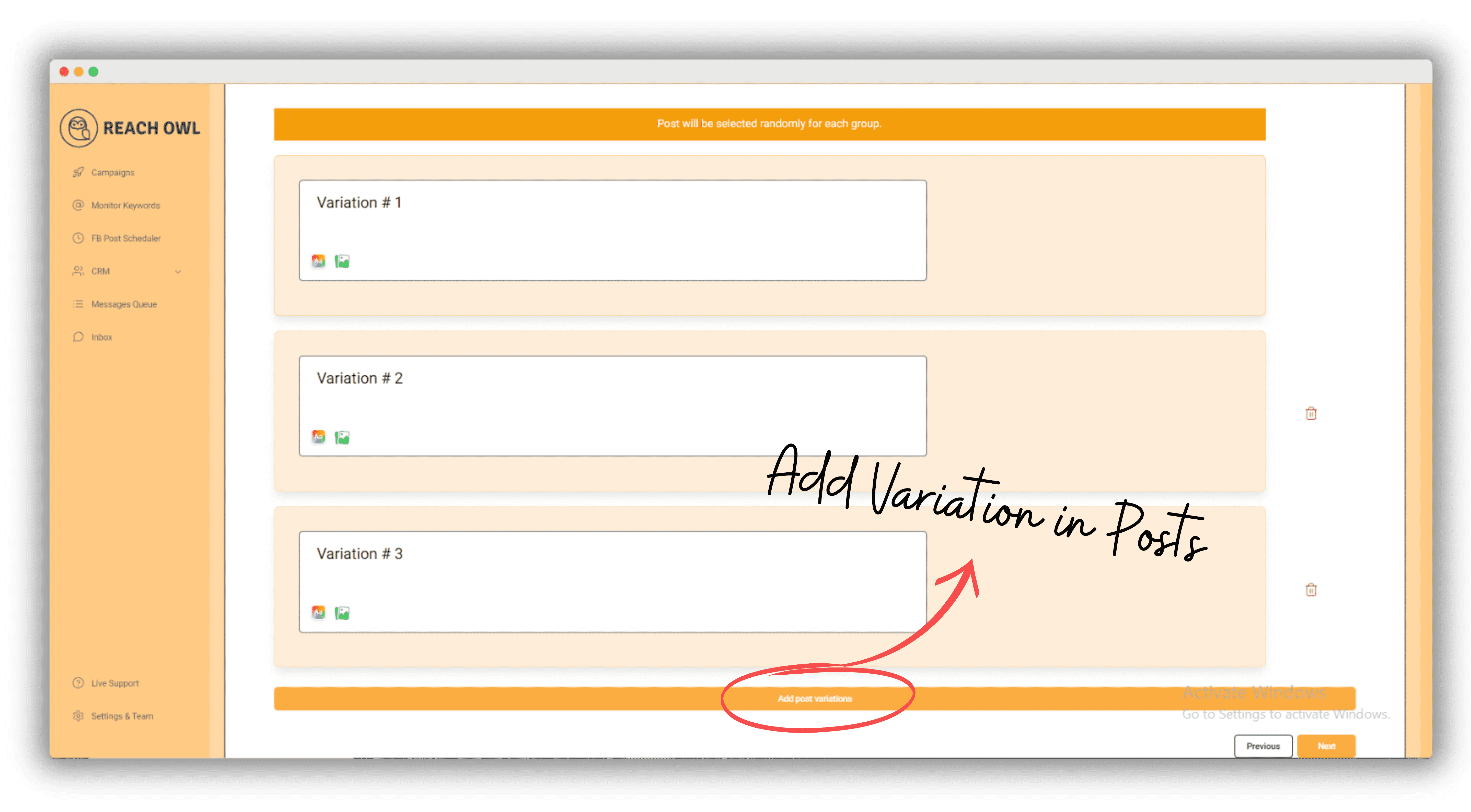Facebook Post Scheduler for Automated Posting - Reachowl